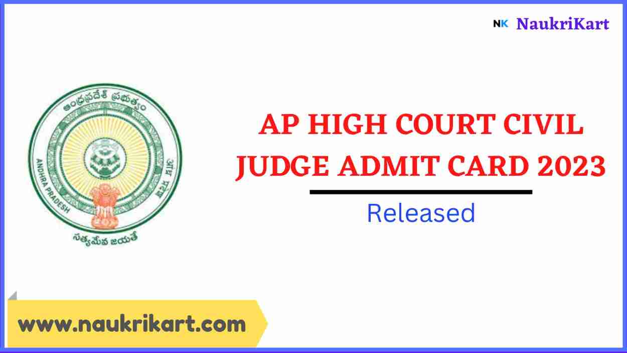 AP High Court Civil Judge Admit Card 2023 released at hc.ap.nic.in ...